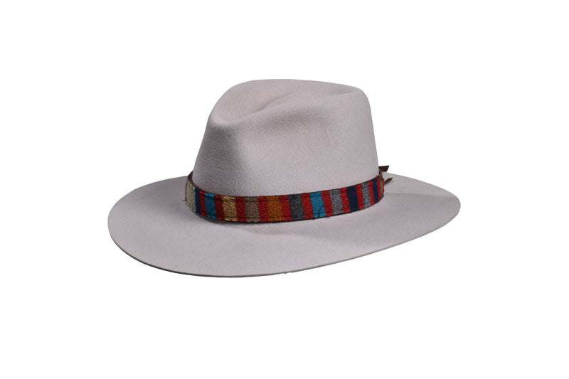 Silverbelly European Hare Fedora with Pendelton Hatband, size 7 1/8 ...
