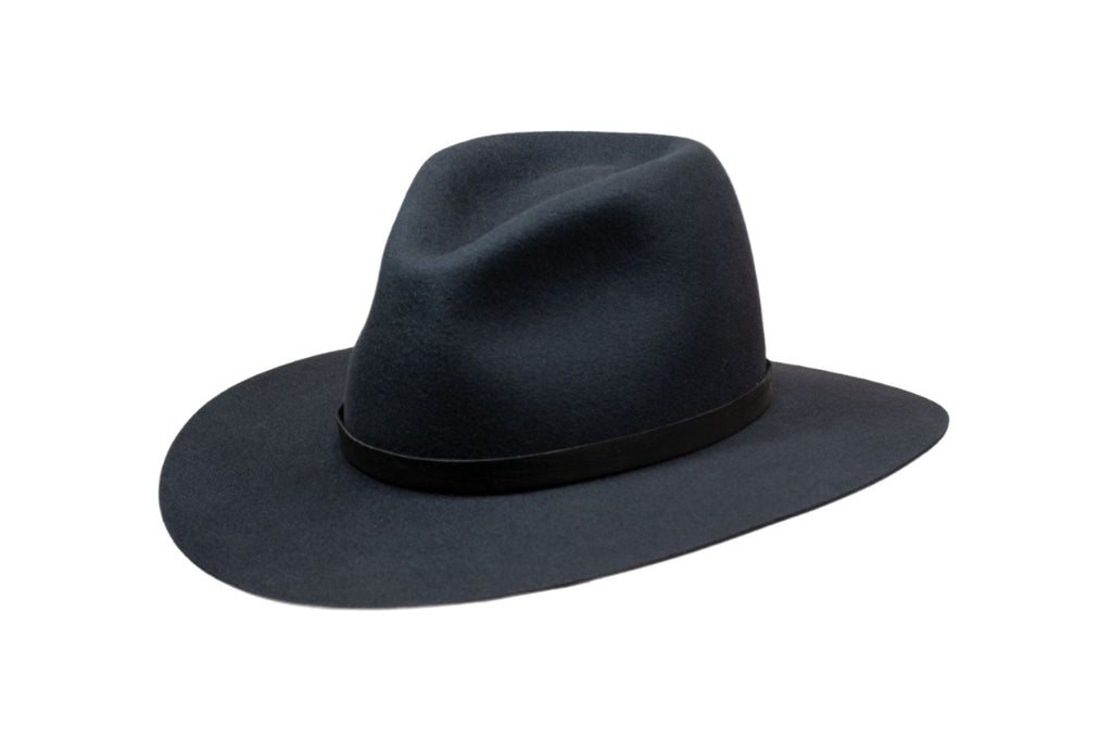 Rabbit Felt City Midnight Blue Dress Fedora Hat – TrueWestHats